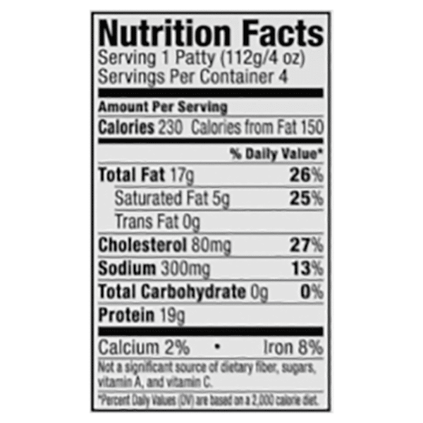 Butterball Turkey Burger Patties, All Natural, 93%L - 7%F | Hy-Vee ...