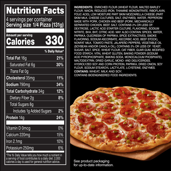 Red Baron Pepperoni & Jalapeño Brick Oven Crust Frozen Pizza | Hy-Vee ...