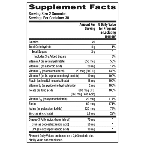 Centrum Prenatal Multivitamin Gummies With Dha And Folic Acid, Mixed ...
