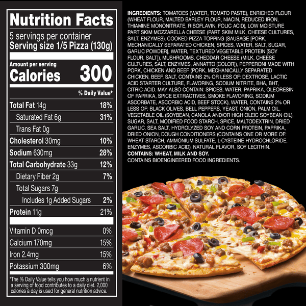 Red Baron Pizza Nutrition Facts