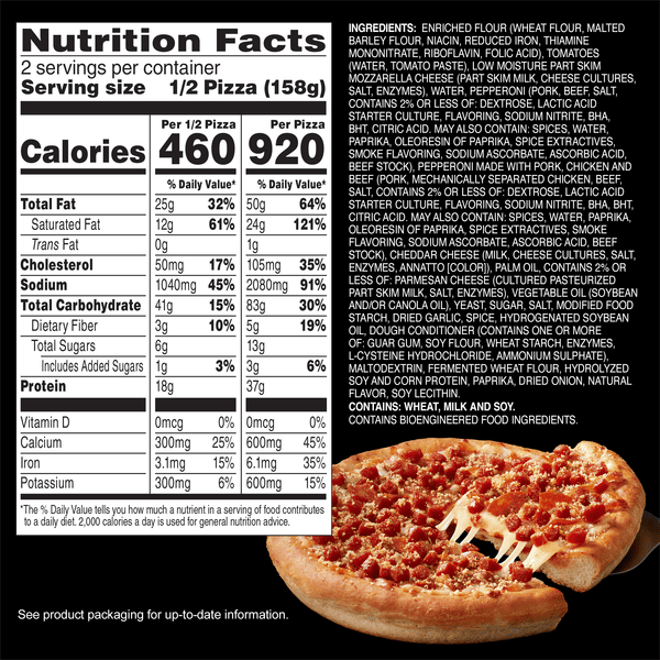 Red Baron Pizza Nutrition Facts