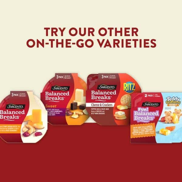 Sargento Balanced Breaks Cheese & Crackers, Pepper Jack & Colby & Ritz ...
