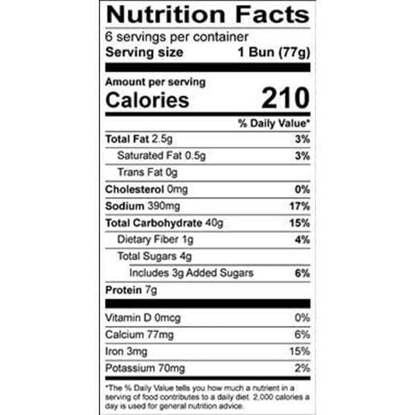 Brat Buns, 6Ct | Hy-Vee Aisles Online Grocery Shopping