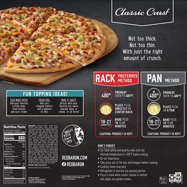 Red Baron Classic Crust Mexican Style Pizza | Hy-Vee Aisles Online ...