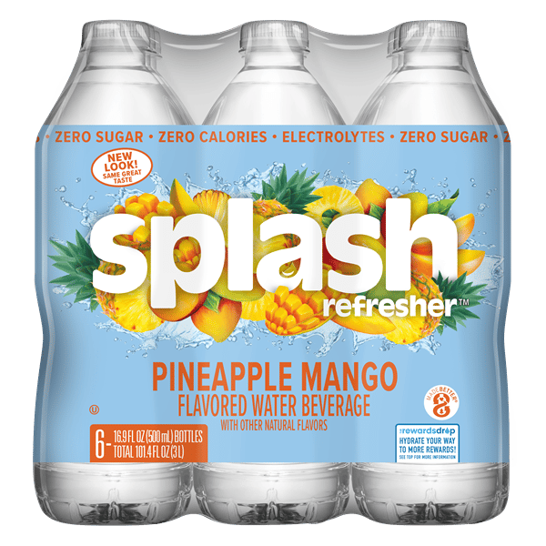 Splash Refresher, Pineapple Mango Flavor Water Beverage 6Pk | Hy-Vee ...
