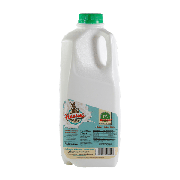 Hansen's 1% Half Gallon Milk | Hy-Vee Aisles Online Grocery Shopping