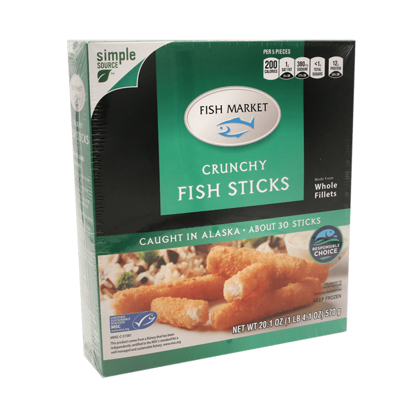 Fish Market Crunchy Fish Sticks 30Ct | Hy-Vee Aisles Online Grocery ...