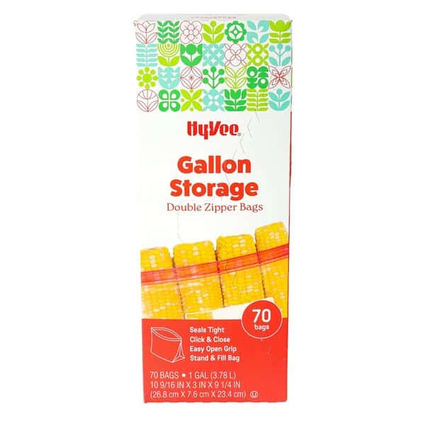 Hy-Vee Gallon Storage Double Zipper Bags | Hy-Vee Aisles Online Grocery ...