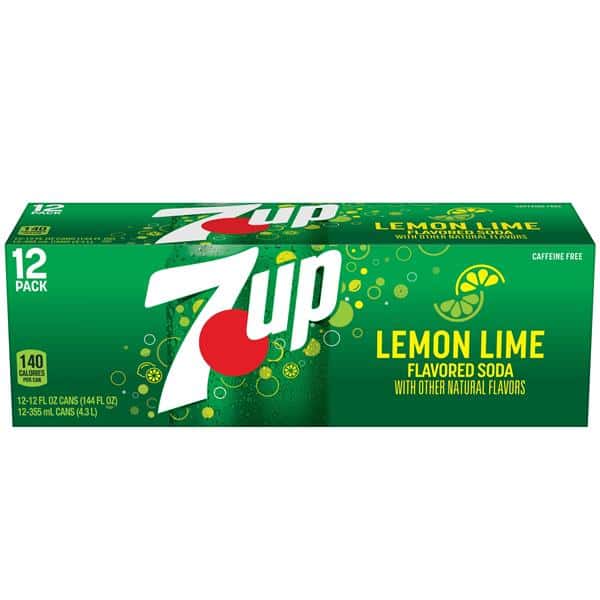 7UP Lemon Lime Soda, 12 Pack | Hy-Vee Aisles Online Grocery Shopping