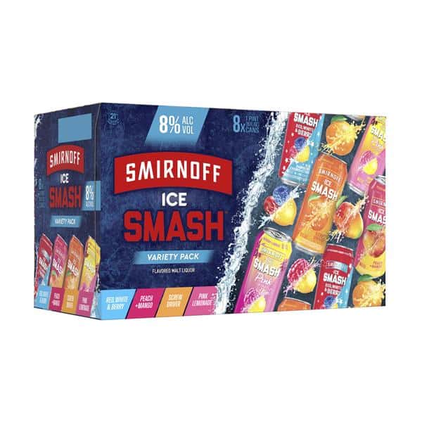 Smirnoff Ice Smash Variety Pack 8Pk | Hy-Vee Aisles Online Grocery Shopping