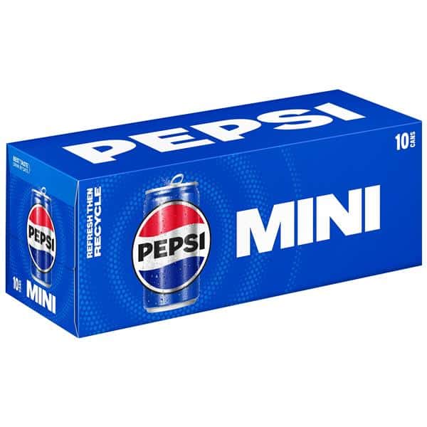 Pepsi Mini 10 Pack | Hy-Vee Aisles Online Grocery Shopping