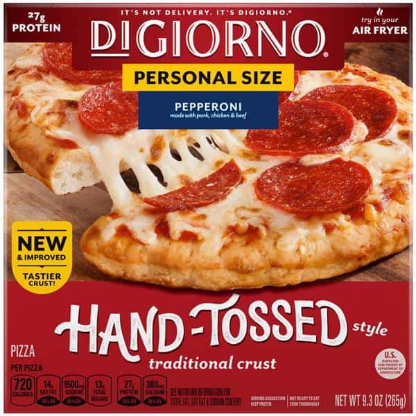 DiGiorno Pepperoni Frozen Personal Pizza on a Hand-Tossed Style ...