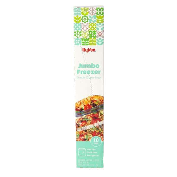 Hy-Vee Jumbo Freezer Double Zipper Bags, 2 Gallon | Hy-Vee Aisles ...