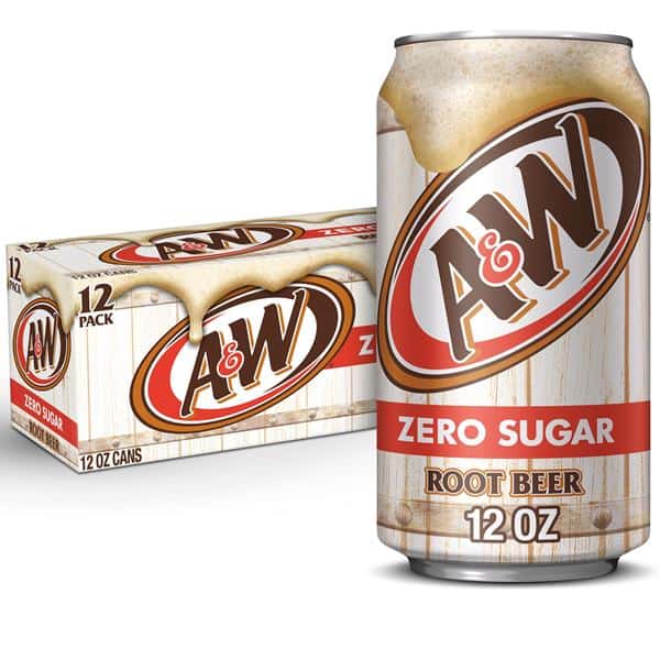 A&W Zero Sugar Root Beer Soda 12 Pack | Hy-Vee Aisles Online Grocery ...