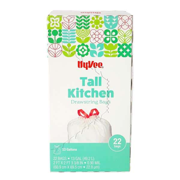 Hy-Vee Tall Kitchen Drawstring 13 Gallon Bags | Hy-Vee Aisles Online ...