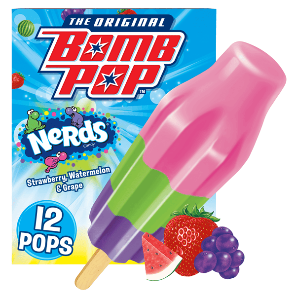 Bomb Pop NERDS Ice Pop, 12 Pack | Hy-Vee Aisles Online Grocery Shopping