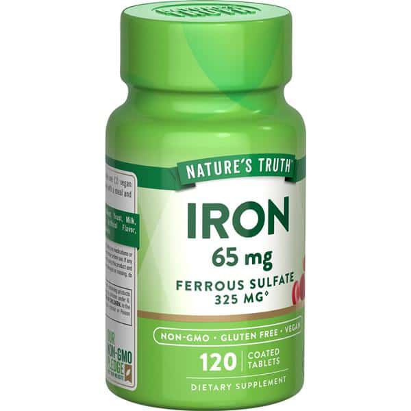 Nature's Truth Iron, 65 mg, Coated Tablets | Hy-Vee Aisles Online ...