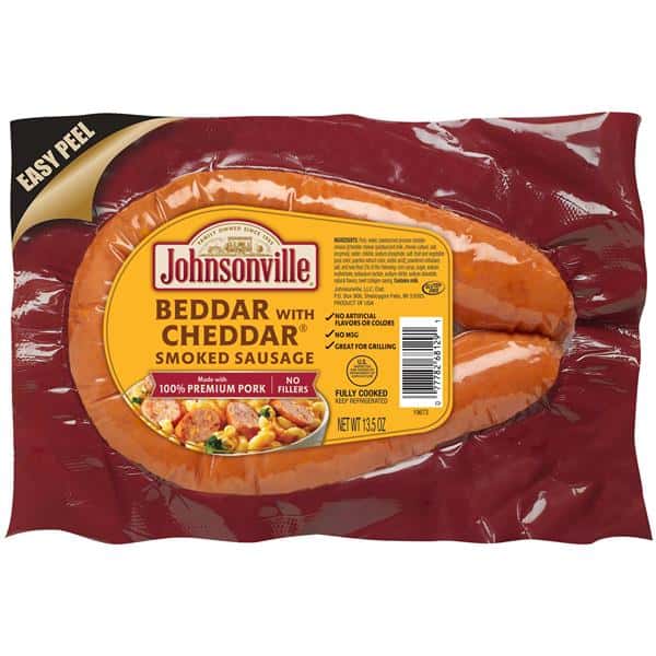 Johnsonville Beddar with Cheddar Rope Sausage Fully Cooked | Hy-Vee ...