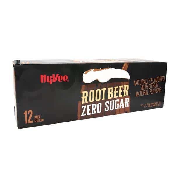Hy-Vee Root Beer Zero Sugar, 12Pk | Hy-Vee Aisles Online Grocery Shopping
