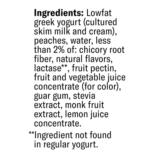 Chobani Complete Greek Yogurt Drink, Peaches & Cream, 1% Milkfat Lowfat ...
