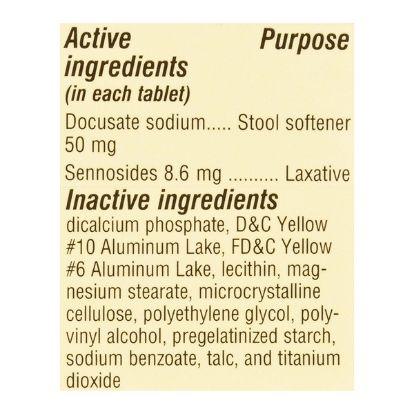 Senokot-S Laxative Plus Stool Softener Tablets | Hy-Vee Aisles Online ...
