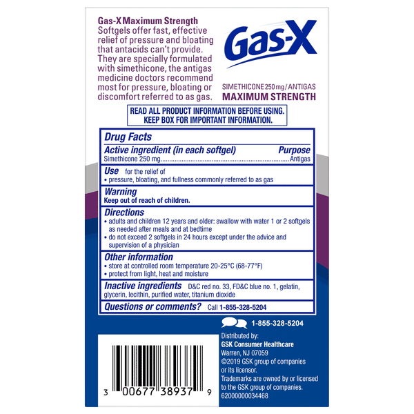 Gas-X Maximum Strength Softgels for Fast Gas Relief | Hy-Vee Aisles ...