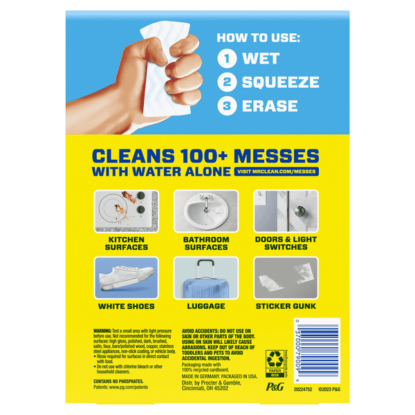 Mr. Clean Magic Eraser Original, Cleaning Pads with Durafoam | Hy-Vee ...