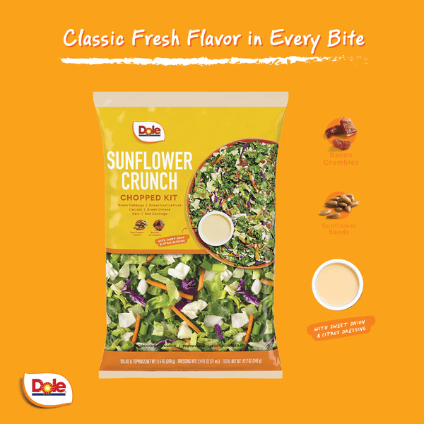 Dole Chopped Salad Kit Sunflower Crunch | Hy-Vee Aisles Online Grocery ...