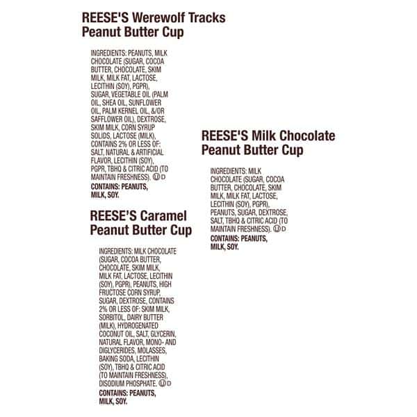 Reese's Halloween Lovers Caramel Werewolf Tracks Milk Chocolate Snack ...