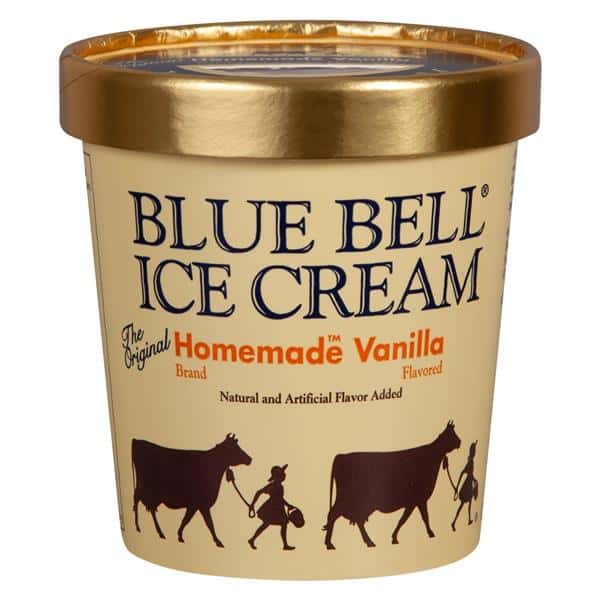 Blue Bell Gold Rim Ice Cream Pints, Assorted Flavors | Hy-Vee Aisles ...