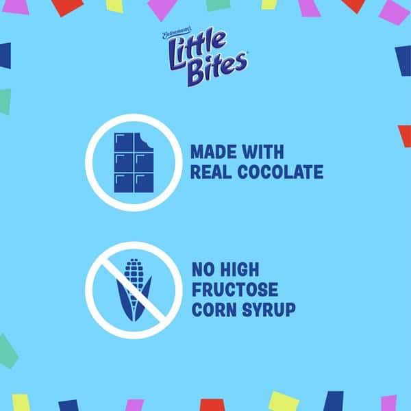 Little Bites Chocolate Fudge Brownies, 5 packs, Real Chocolate Mini ...
