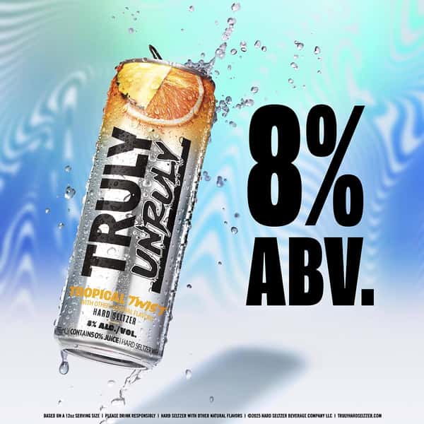 TRULY Unruly Hard Seltzer Variety Pack 8% ABV (12 fl. oz. Can, 12pk ...