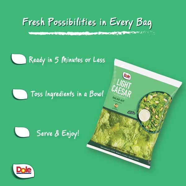 Dole Salad Kit Light Caesar | Hy-Vee Aisles Online Grocery Shopping