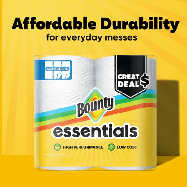Bounty Essentials Select-A-Size Paper Towels Double Rolls | Hy-Vee ...