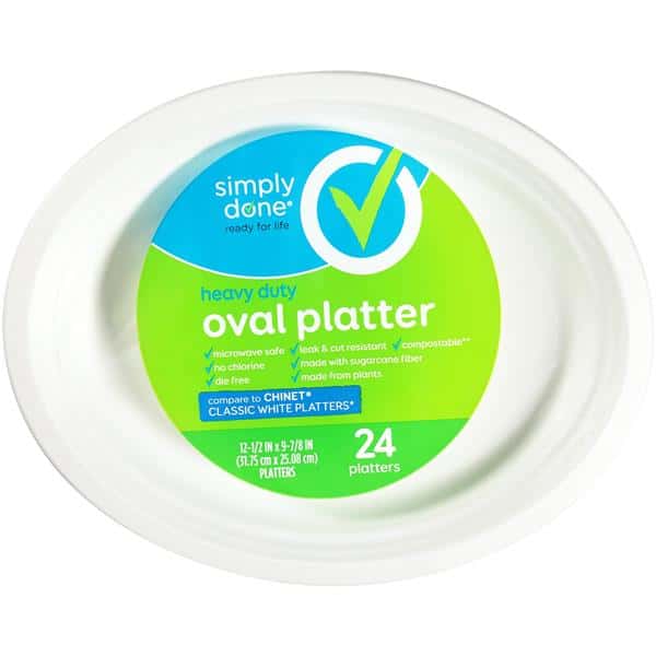 Simply Done Oval Heavy Duty Platter | Hy-Vee Aisles Online Grocery Shopping