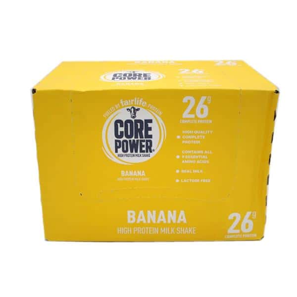 Core Power Banana High Protein Milk Shakes 12Pk | Hy-Vee Aisles Online ...