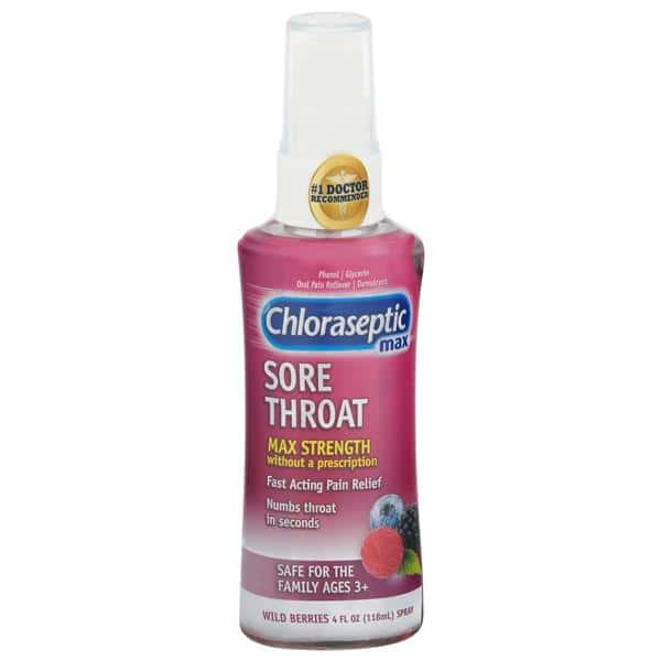 Chloraseptic Sore Throat Spray Max Strength, Wild Berries | Hy-Vee ...