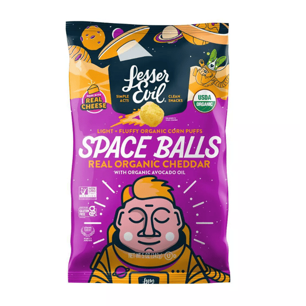 LesserEvil Real Organic Cheddar Space Balls | Hy-Vee Aisles Online ...