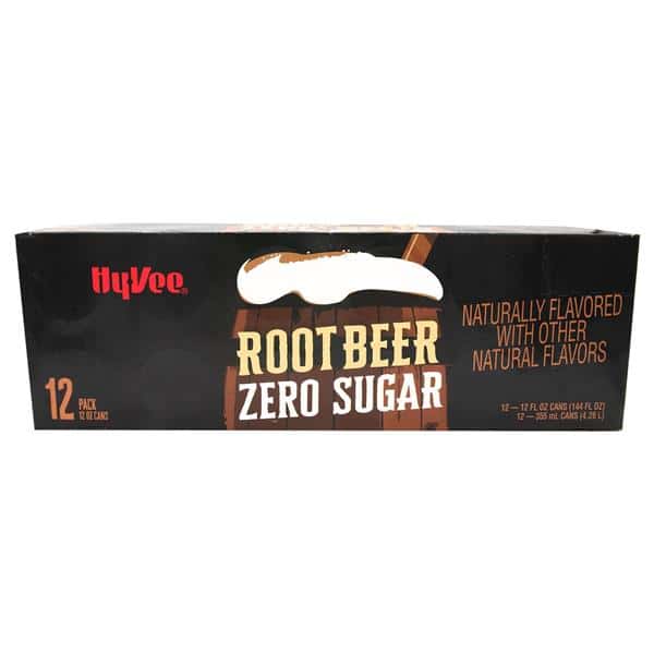 Hy-Vee Root Beer Zero Sugar, 12Pk | Hy-Vee Aisles Online Grocery Shopping