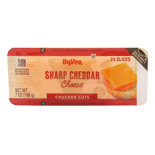 Hy-Vee Sharp Cheddar Cracker Cuts, 24 Slices | Hy-Vee Aisles Online ...