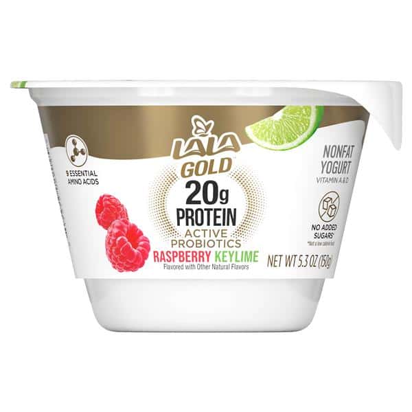 Lala Gold 20G Protein Nonfat Yogurt, Raspberry Keylime | Hy-Vee Aisles ...