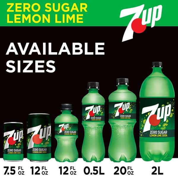 7UP Zero Sugar Lemon Lime Soda, 6 Pack | Hy-Vee Aisles Online Grocery ...