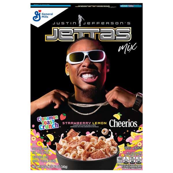 General Mills Justin Jefferson's Jettas Mix Strawberry Lemon Cereal ...