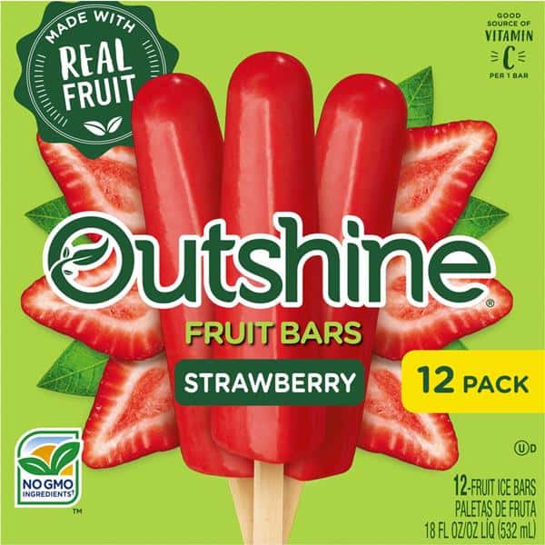 Outshine Strawberry Frozen Fruit Pops | Hy-Vee Aisles Online Grocery ...