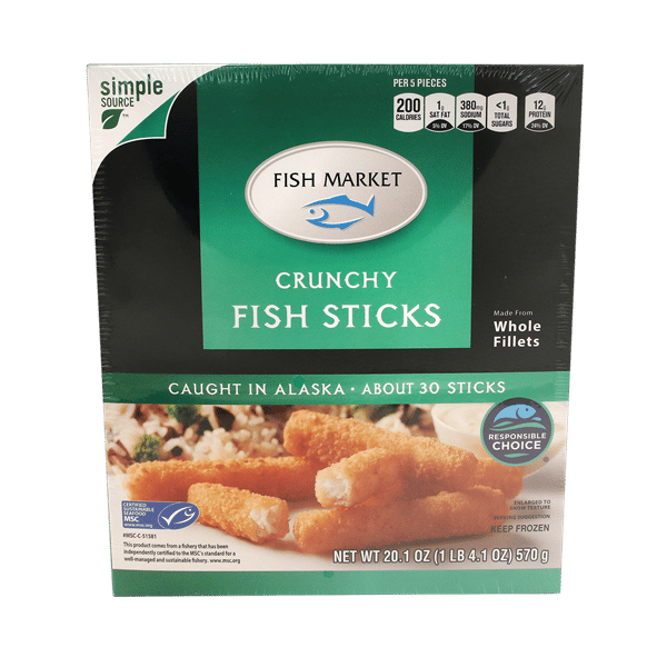 Fish Market Crunchy Fish Sticks 30Ct | Hy-Vee Aisles Online Grocery ...
