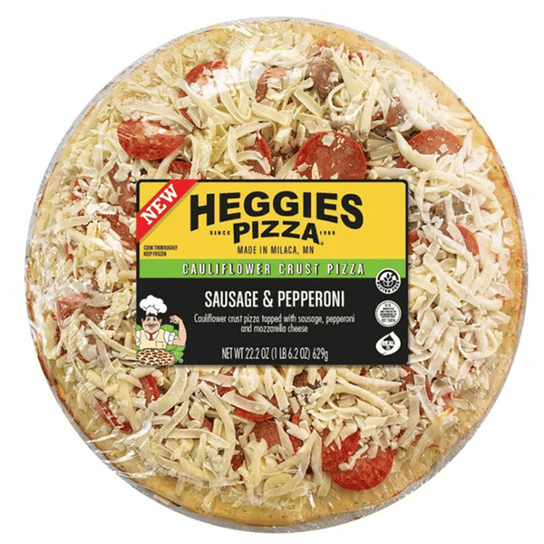 Heggies Pizza Cauliflower Crust, Sausage & Pepperoni | Hy-Vee Aisles ...