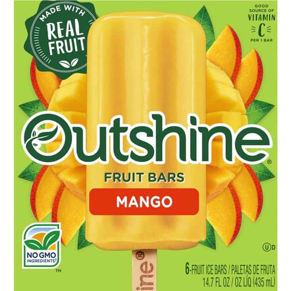 Outshine Mango Frozen Fruit Bars | Hy-Vee Aisles Online Grocery Shopping