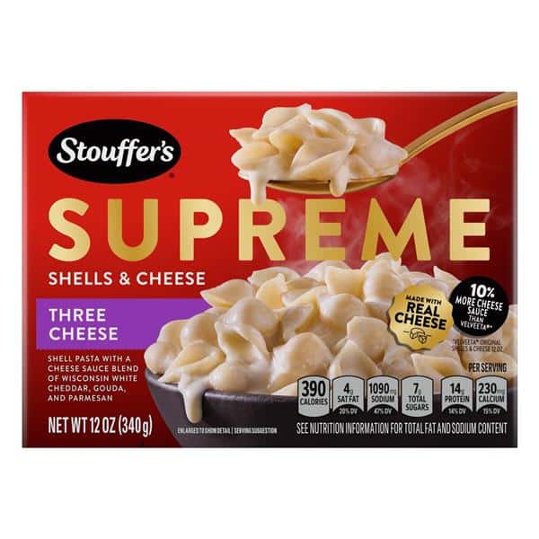 Stouffers Supreme Three Cheese Shells & Cheese | Hy-Vee Aisles Online ...