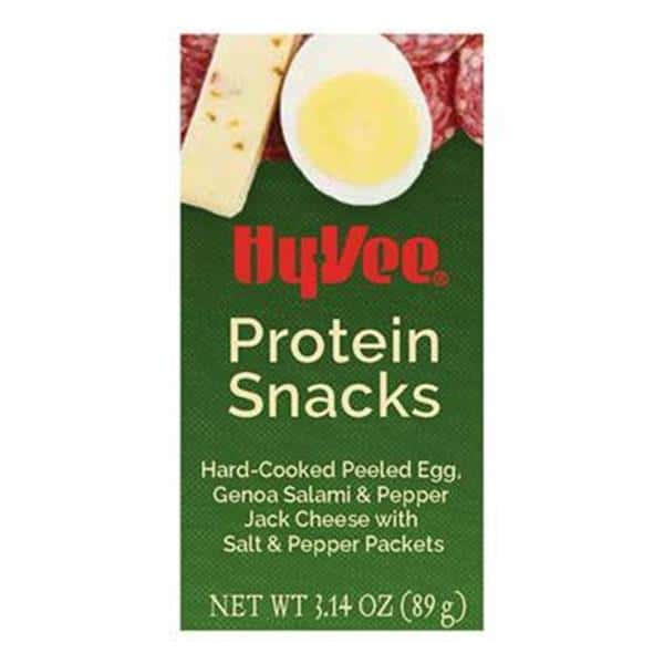 Hy-Vee Protein Snacks Hard-Cooked Egg, Genoa Salami & Pepper Jack ...