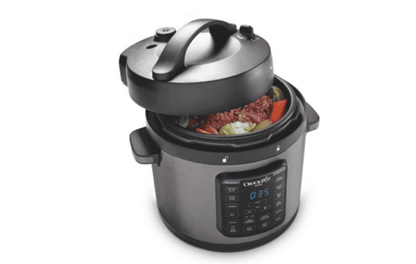 Crockpot Express 6-Qt Pressure Cooker, Black Stainless Steel | Hy-Vee ...